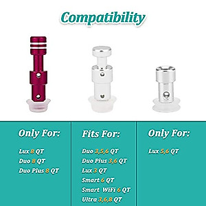 2 Pack Float Valve for Instant Pot with 8 Silicone Caps for Instant Pot Duo 3, 5, 6 QT, Duo Plus 3, 6 QT, Ultra 3, 6, 8 QT Replacement Float Valve by ZYLONE