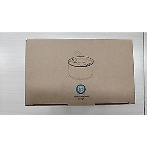 Stainless Steel Cat Water Fountain: Pet Fountains Indoor Metal Automatic Dispenser Cat Waterer Bowls Dog Faucet Bottle Pets 24/7 Running Watering for Drinking Quiet Pump with 1 Filter