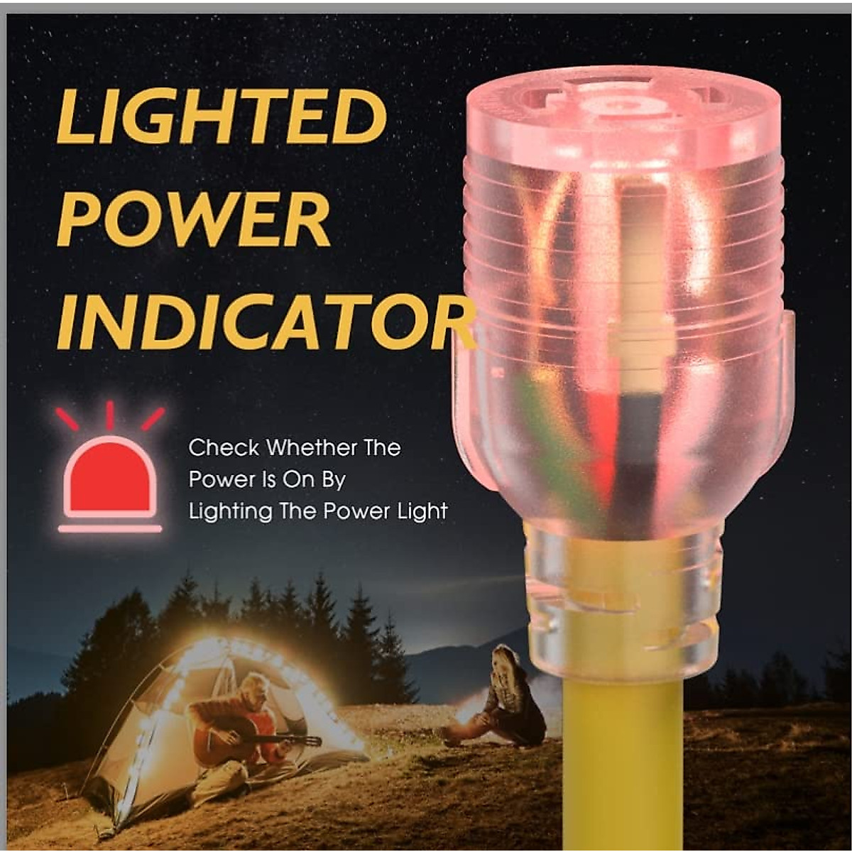 TOOLIOM Pre-Drilling 30A Generator Power Inlet Box 4 Prong NEMA L14-30P & L14-30P/L14-30R Generator Extension Cord 25FT