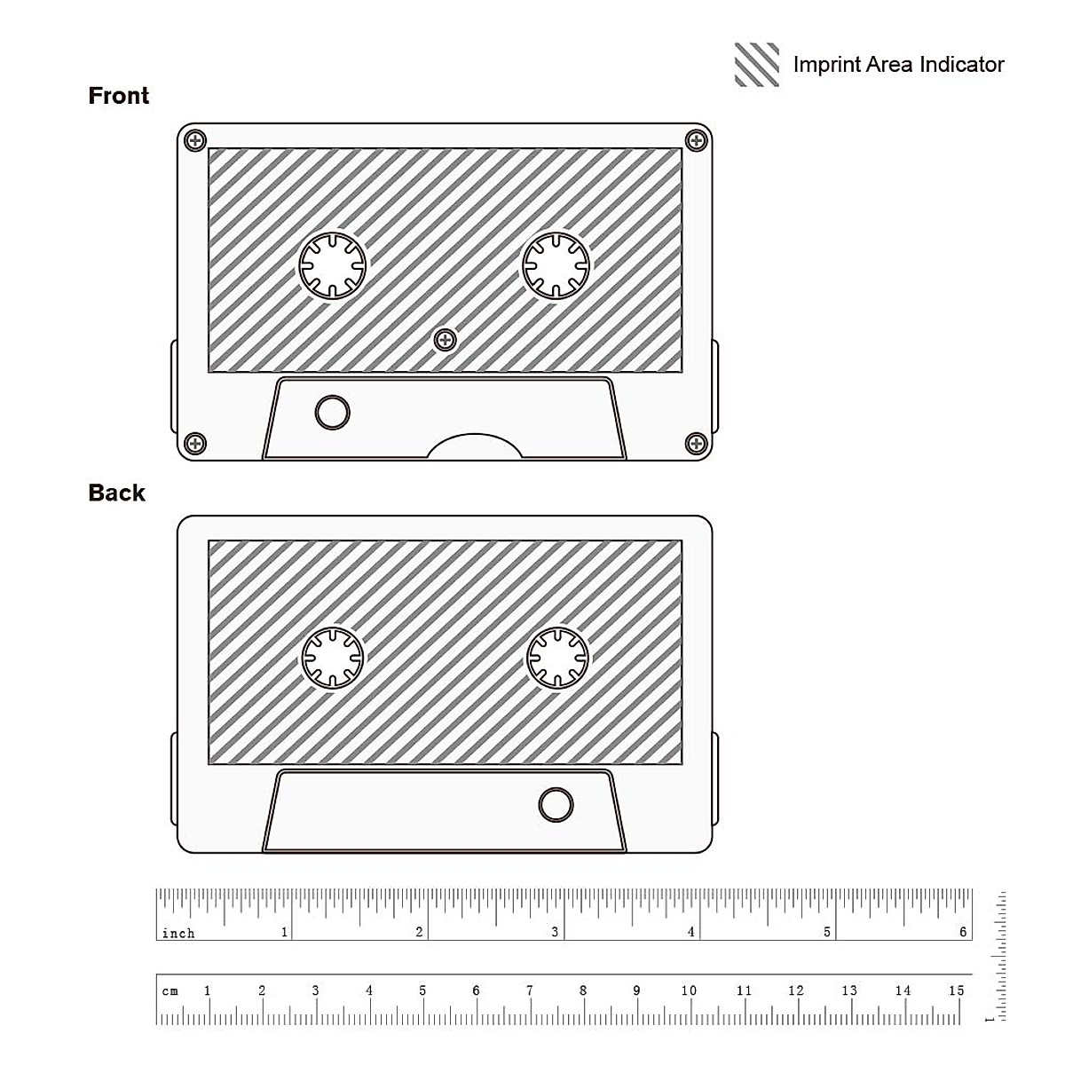 Possibox Custom Cassette Tape USB Flash Drive 512MB Printed with Your Logo - as Campaign Gift Bulk 100 Pack