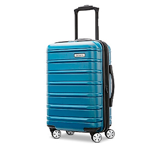 Samsonite Omni 2 Hardside Expandable Luggage with Spinner Wheels, 19X14X9 CARRY-ON SPINNER, CARIBBEAN BLUE