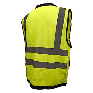 Radians mens Industrial Safety Vest, Safety Green, X-Large US