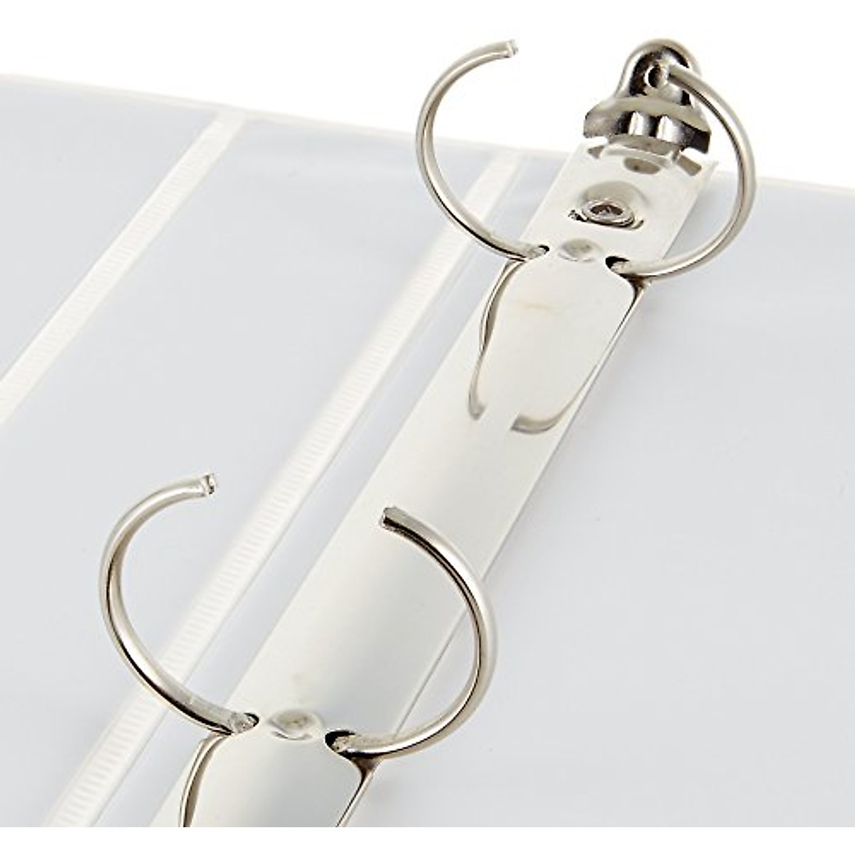 Amazon Basics 3-Ring Binder, 1-Inch - White, 4-Pack