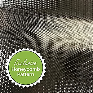 15-inch by 18-inch FoodVacBags Commercial Jumbo Black & Clear Embossed Vacuum Sealer Bags, Industrial Size Storage for Food, Herbs, Pizza, Clothing, Documents (100 Pack)