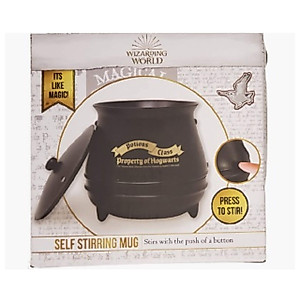 Harry Potter Blue Sky Designs SELF Stirring Cauldron Mug, Black, 62581