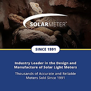 Solarmeter Model 6.5R Reptile UV Index Meter, Handheld Digital Radiometer for Measuring Ultraviolet Light, Measures 280-400 nm with Range from 0-199.9 UV Index, Made in USA, ABS Polymer, Black