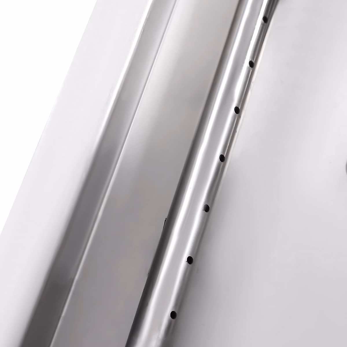 Rectangular Drop-in Fire Pit Pan Stainless Steel Built-in Fire Pit Burner Fire Table Insert Natural Gas H-Shape Burner for Indoor Outdoor Picnics,1/2'' NPT,90000 BTU(25.6 * 9.8 * 2in)