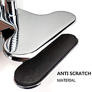 AMZCOOL Reptiles Dual Lamp Fixture Holder Clamp Two Independently Switches Adjustable Stand for Pet Habitat UVA UVB Heat Light Bulbs/Lamps