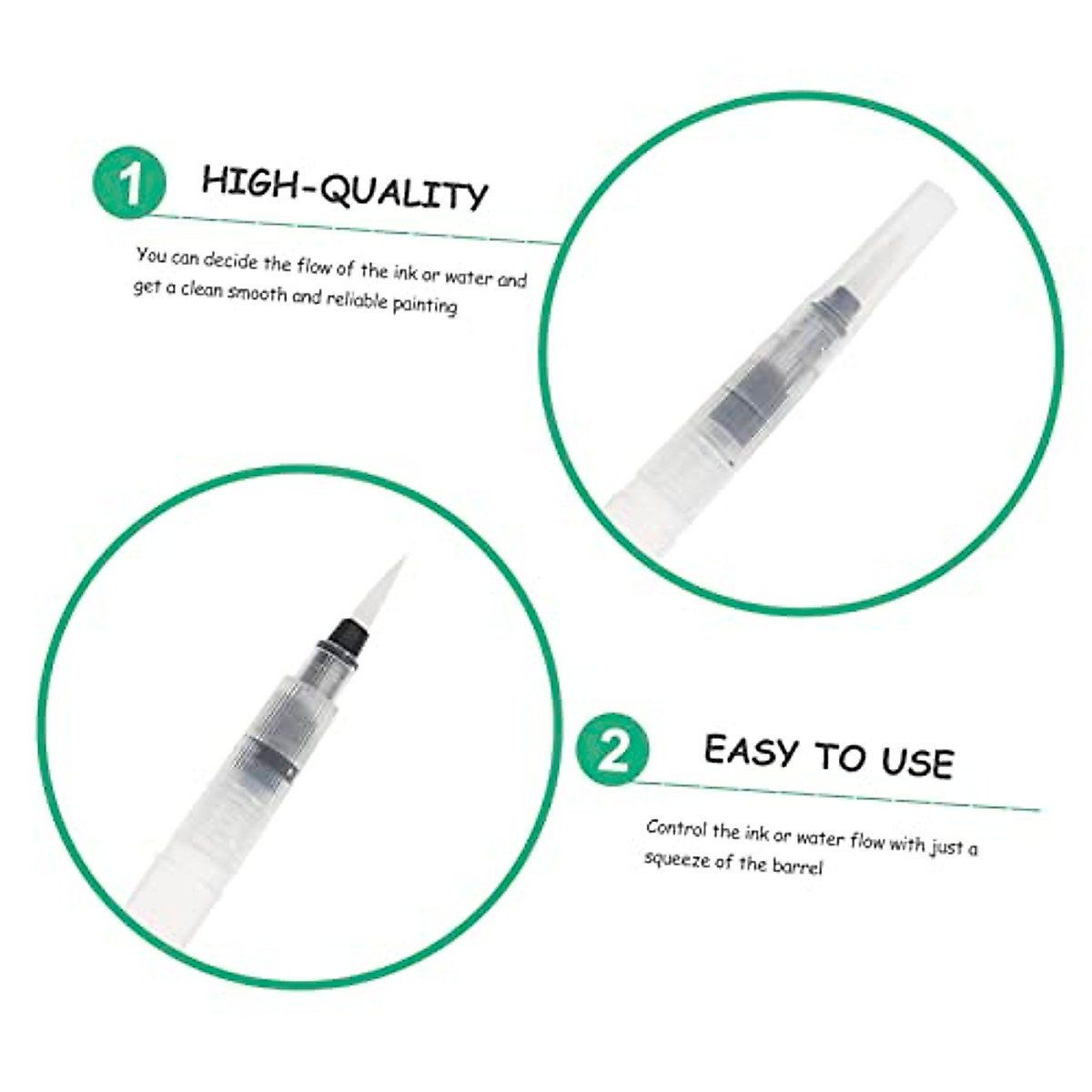 EXCEART 10pcs Travel Set Watercolor Paint Set Bulk Pencils Coloring Paint Pen Water Color Brush Oil Painting Set Flat Pen Writing Brush Water Brush Water Soluble Writing Pen Painting Brush