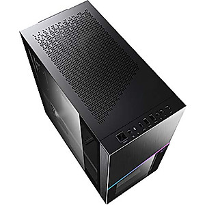 MSI MPG Series SEKIRA 100R, Premium Mid-Tower Gaming PC Case: Tempered Glass Side Panel, Liquid Cooling Support up to 360mm Radiator, Two-Tone Design