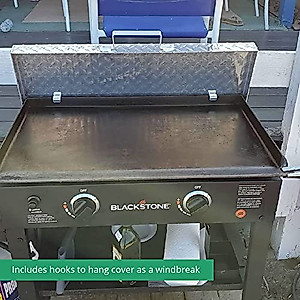 Titan Great Outdoors Griddle Cover Fits 36in Blackstone Grill, Diamond Plated Aluminum Flat Top Griddle Guard Cover