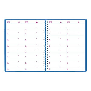 Brownline 2023 Essential Weekly Planner, Appointment Book, 12 Months, January to December, Twin-Wire Binding, 11" x 8.5", Mountain Blue (CB950G.03-23)