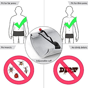 Supersfel Gardening Gloves for Women/Men, Rose Pruning Thorn-Proof Gloves, with Adjustable Cuff and Durable Goatskin Leather, Comfy Breathable Long Sleeve Work Garden Gauntlet Gloves for Yard Work(L)