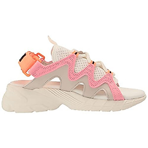 adidas Originals Women's Astir Sandals Sport, White/Super Pop/Wonder Quartz, 6
