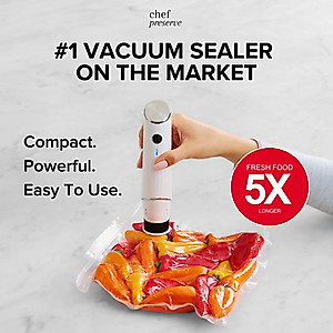 Chef Preserve Vacuum Sealer (Vacuum Sealer + 30 Bags)