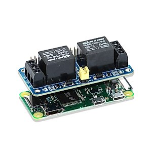 sb components Zero Relay 2 Channel 5V Relay Shield for Raspberry Pi, Relay HAT Expansion Relay Board for Raspberry Pi 4B/3B+/3B/2B/B+/A+/Zero and Zero W | Power Relay Module for Raspberry Pi