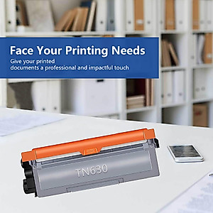 TN-630 TN630 High Yield Toner Cartridge Black Replacement for Brother TN 630 Toner HL-L2300D HL-L2305W MFC-L2680W MFC-L2685DW DCP-L2520DW DCP-L2540DW Printer (1-Pack,Black) 3,000 Pages per