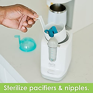 The First Years Baby Bottle Warmer and Sterilizer - Pacifier and Bottle Nipple Sanitizer - Feeding Baby Essentials for Formula or Breast Milk - Holds Multiple Sizes