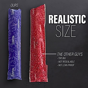 Smart Alec Novelty Tampon Flask - 5 Leak-Proof Fake Hidden Flasks Liquor for Women | Alcohol Flask Tampon - Tampon Alcohol Tubes Perfect for Concert, Cruise, Sports Event, & Party Using Tampon Flasks