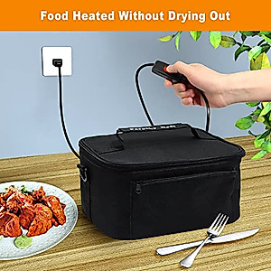 Food Warmer Lunch Box - 110V Portable Oven Lunch Box Warmer Portable Mini Microwave Personal Portable Oven Food Warming Tote Electric Lunch Box in Office Work Travel (110V)