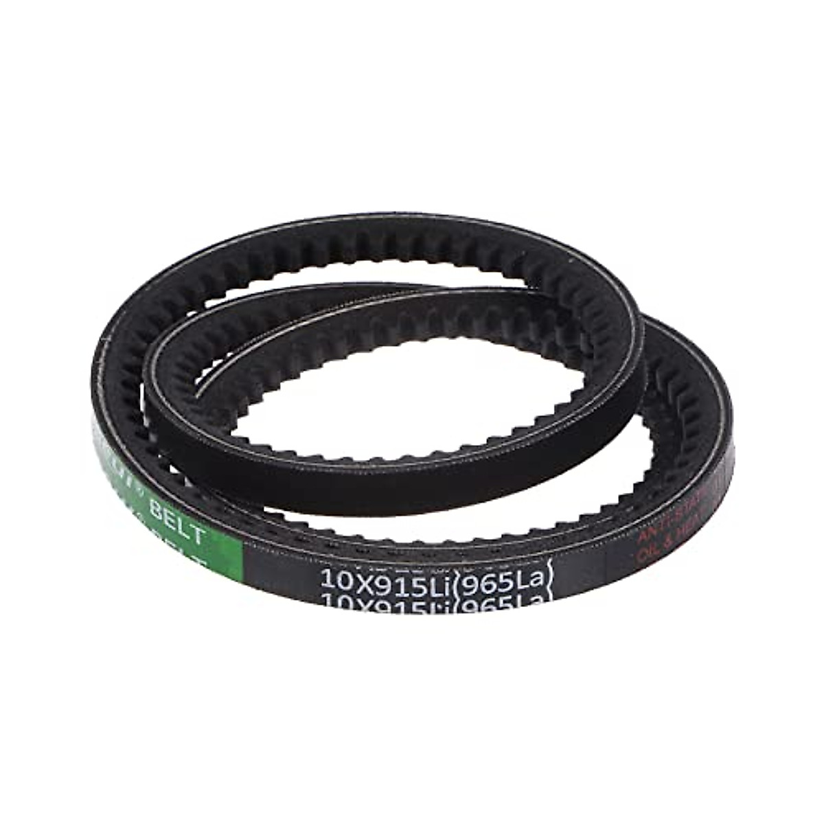 HARFINGTON AV10 Cogged V-Belts 963mm Outer Girth 10mm Width 8mm Thick Rubber Drive Belt for Power Transmission