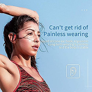 CYBORIS Wireless Bluetooth Headphones, IPX8 Waterproof Swimming Headphones, 16GB Mp3 Player Workout Headphones - Built-in Bone Conduction Waterproof Horn in-Ear Earphones for Run, Swim, Cycle