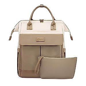 LOVEVOOK Laptop Backpack for Women,15.6 Inch Work Travel Backpack with Charging Port, Teacher Nurse Bag With Organizer Pouch Fashion Daypack Computer Backpack for Business College