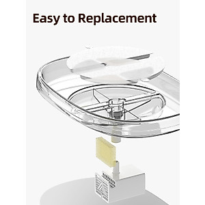 ROJECO Cat Water Fountain Pet Water Fountain Dog Water Dispenser Filters 8Packs Pet Fountain for Rojeco 2.5L Double Nozzle Pet Water Dispenser Fountain Filters