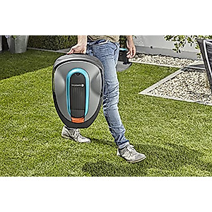 GARDENA 15001-41 SILENO City - Automatic Robotic Lawn Mower, with Bluetooth app and Boundary Wire, one of The quietest in its Class, for lawns up to 2700 Sq Ft, Made in Europe, Grey