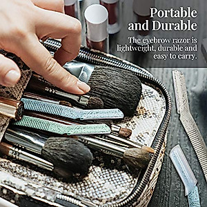 ennva Eyebrow Razor for Women | Dermaplane Facial Razor for Women Face | Hair Trimmer Face Razor for Women Body Use | Multipurpose Facial Hair Removal Disposable Blades Eyebrow Shaper Tool - 6pcs