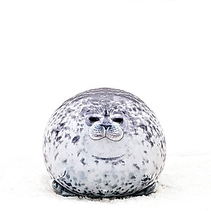 ETAOLINE Chubby Blob Seal Pillow Cute Seal Plush Toy Cotton Stuffed Animals (Small)