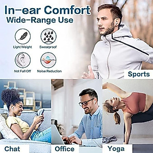 True Wireless Earbuds, Bluetooth 5.2 Earbuds IPX7 Waterproof Wireless Bluetooth Headphones with Mic Charging Case 30H Playtime,Pop-ups Auto Pairing Hi-Fi Stereo Sound Headset for iOS/Android(White)