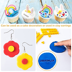 72 PCS Numbers Alphabet Stamps Cake Mold, PAGOW 32 PCS Plastic Cookie Cutter, DIY Baking Tools With 1 Fixing Tool (9 Shape Cutters)