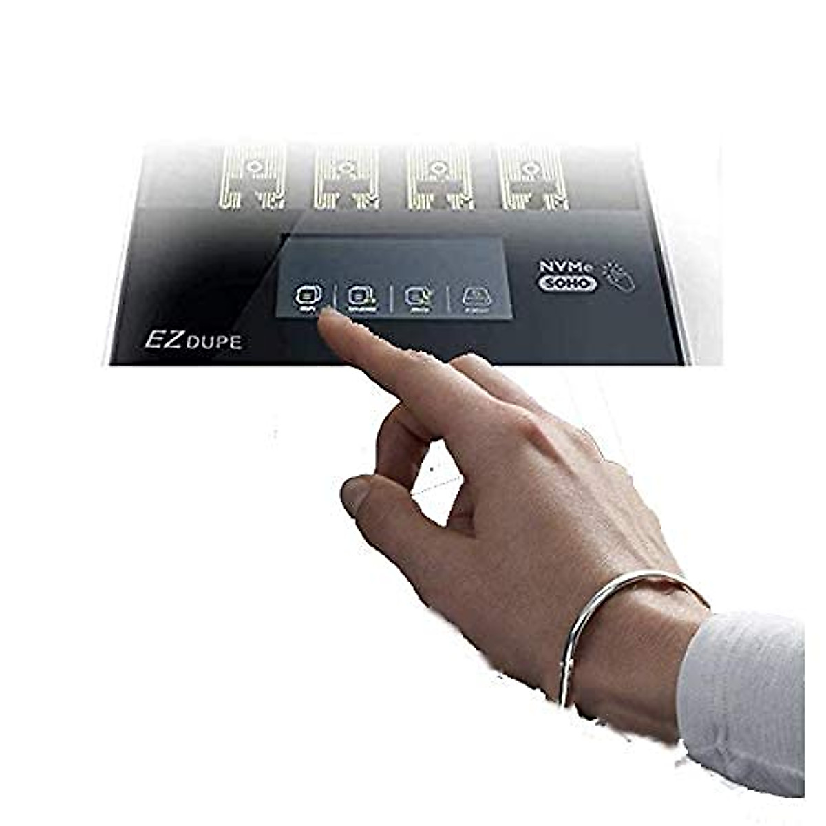 Acumen Disc EZ Dupe 1 to 10 USB Duplicator with Touch Screen - Multiple Flash Drive Mass Storage Memory Card Copier (SOHO Series) DM-FU0-11V10TP