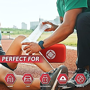 First Aid Kit Home 274PCS Emergency Kit Home Supplies First Aid Kits for Car Camping Essentials for Adventures Boat Public YIDERBO
