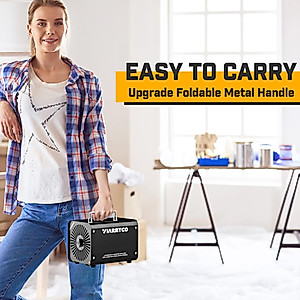 VIARRTCO Ozone Machine Generator 30000mg/h - 6000+ Sq. Ft. Ozone Machine Odor Removal for Home and Car with 120min timer All Metallic Black