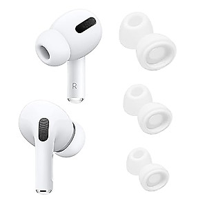 3 Pairs AirPods Pro Ear Tips Replacement for AirPods Pro, Silicon Earbuds Tips with Noise Reduction Hole, Fit in The Charging Case