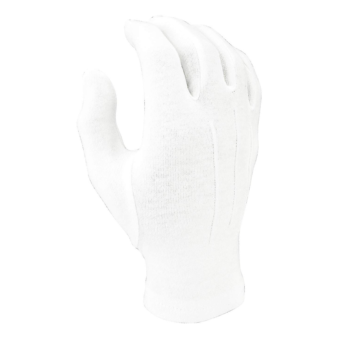 HATCH Cotton Parade Duty Glove with Snap Back, White, Large
