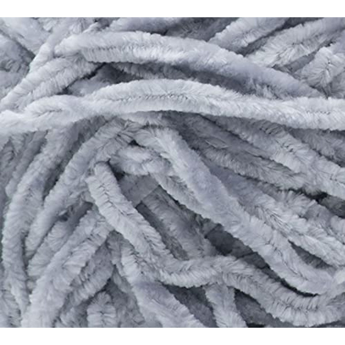 Bernat Baby Velvet Yarn - 3.5 Oz, Pale Gray - 3 Pack Bundle with Bella's Crafts Stitch Markers