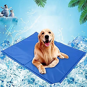 Yaureozi Dog Cooling Pad, Pet Gel Cooling Pad, No Refrigeration or Electricity Needed, Summer Pet Ice Pad for Kennels, Crates and Travel 19.7 X 25.6 Inch