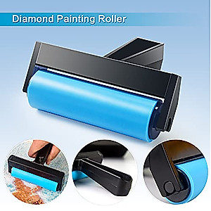 Suptikes Diamond Painting Accessories,Diamond Painting Tools with Cute Blue Roller and Diamond Embroidery Box for DIY Diamond Painting Art