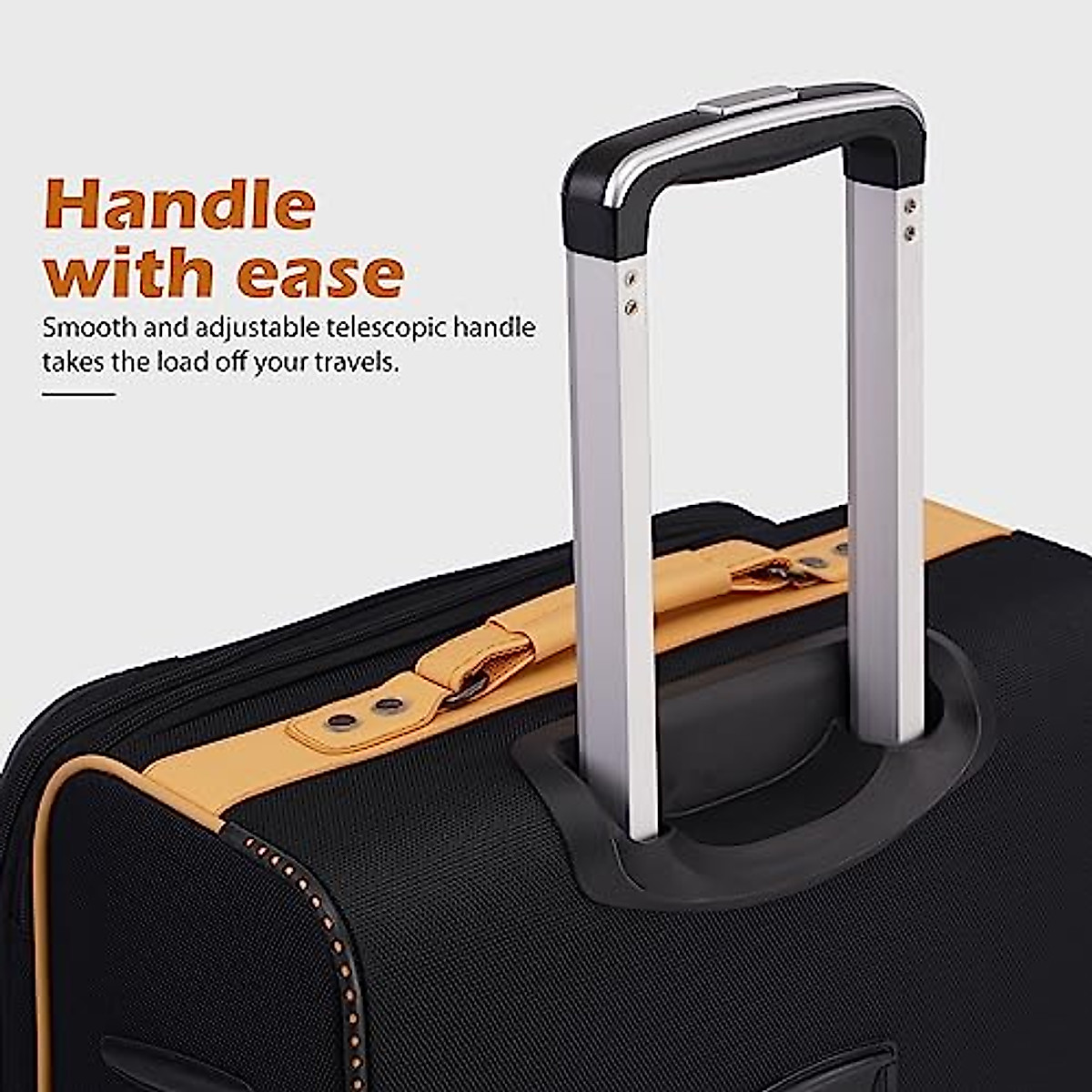 Coolife Luggage 4 Piece Set Suitcase Expandable TSA lock spinner softshell