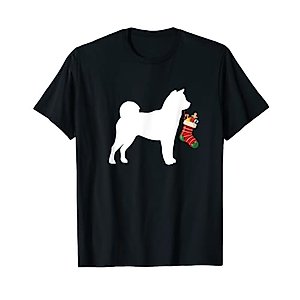 Shiba Inu Christmas Stocking Stuffer Dog T-Shirt