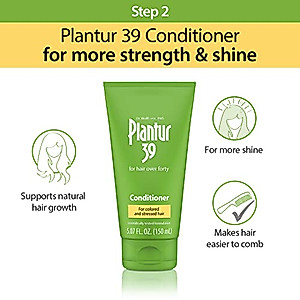 Plantur 39 Phyto-Caffeine Shampoo and Conditioner Set for Colored, Stressed Hair - 8.45 fl oz and 5.07 fl oz