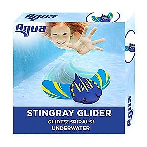 Aqua Stingray Underwater Glider, Swimming Pool Toy, Self-Propelled, Adjustable Fins, Travels up to 60 Feet, Dive and Retrieve Pool Toy