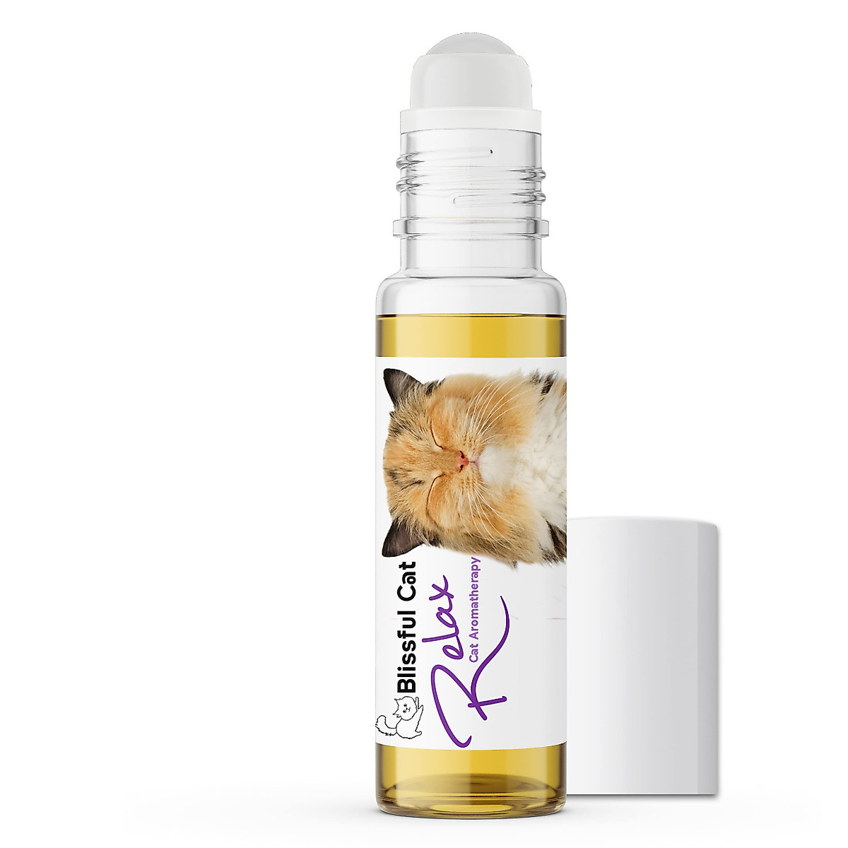The Blissful Cat Relax Aromatherapy Roll On for Your Cat's Anxiety, 0.45-Ounce