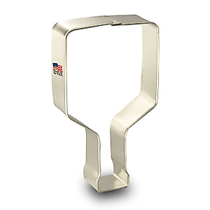 Foose Cookie Cutters Pickle Ball Racquet or Mirror 4 in, Tin Plate Steel, Handmade in USA