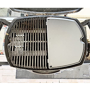 Votenli C655N(1-Pack) 15.3 x 10.8 inches Cast Iron Griddle Accessories for Weber 6559 Q200, Q220, Q240, Q260, Q2000, Q2200, Q2400 Series grills