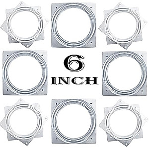 6 Inch Lazy Susan Turntable Bearings,8Pack Square Rotating Plate,500lbs Capacity 5/16”Thick Swivel Plate for DIY Lazy Susan Project Serving Trays, Kitchen Storage Racks, Craft Table