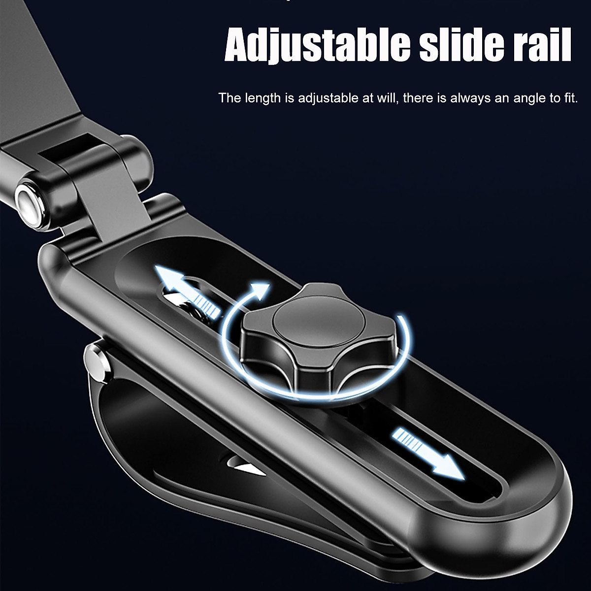 qumHmup Car Phone Holder Mount,360°Rotatable Retractable Car Phone Holder,Multifunctional Adjustable Mount Cell Phone Holder for Car,Universal Phone Holder for Mobile Phones